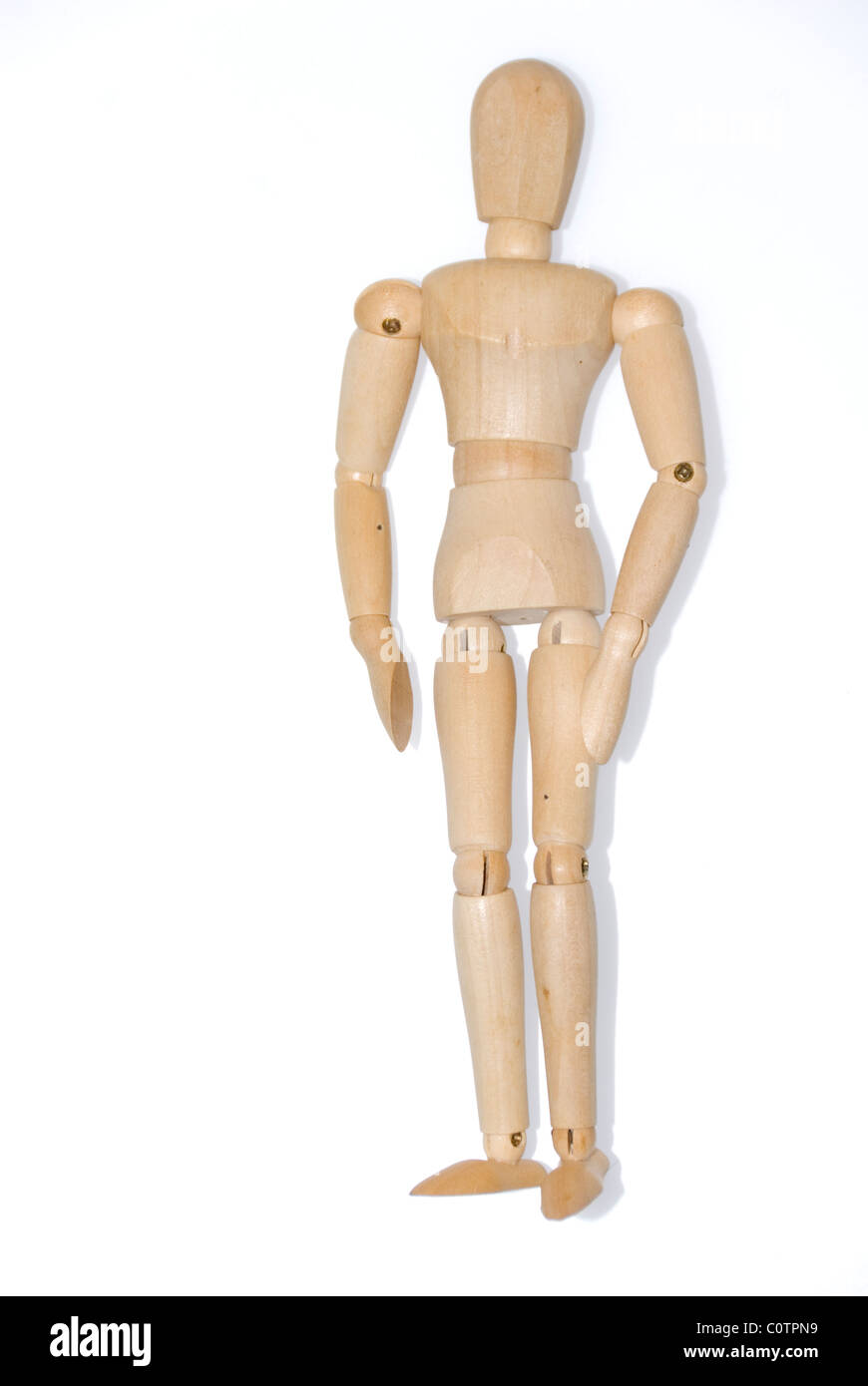 Human looking wooden figure hi-res stock photography and images - Alamy