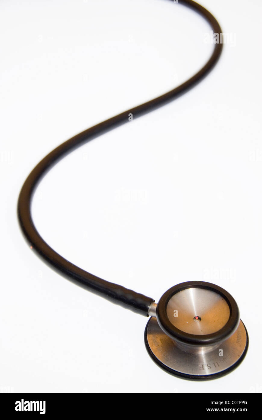 Medical Equipment Stethoscope Isolated on White Background Stock Photo ...