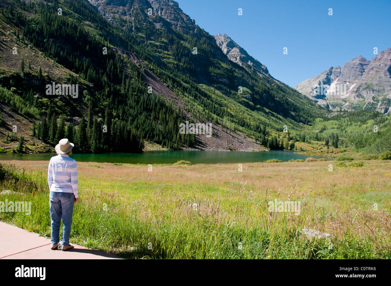 Maroon bells scenic area hi-res stock photography and images - Alamy