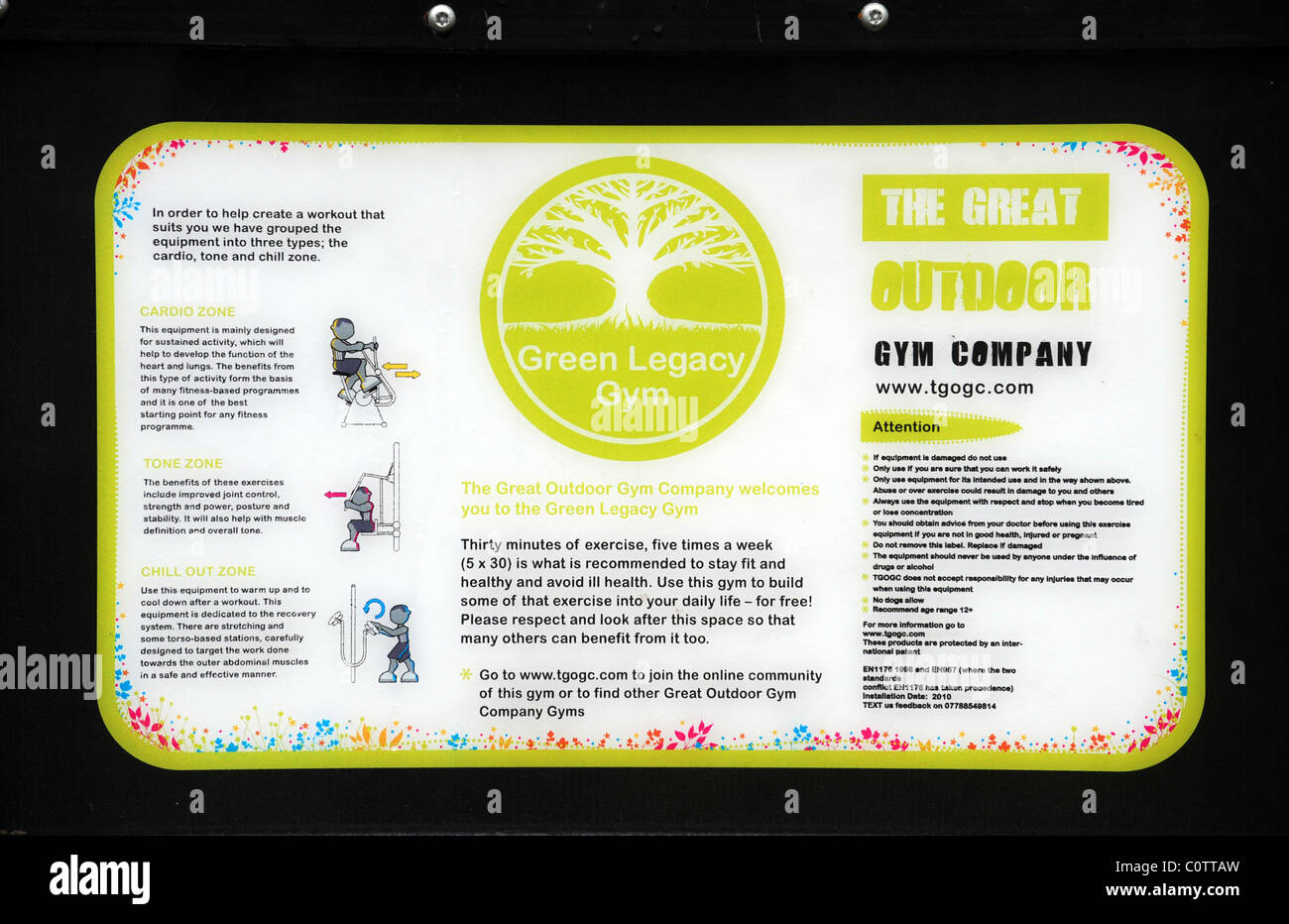 The Great Outdoor Gym company sign for a new gym that's opened in ...