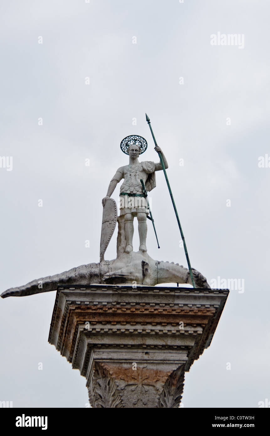 St Theodore st Mark's Square Venice Stock Photo - Alamy