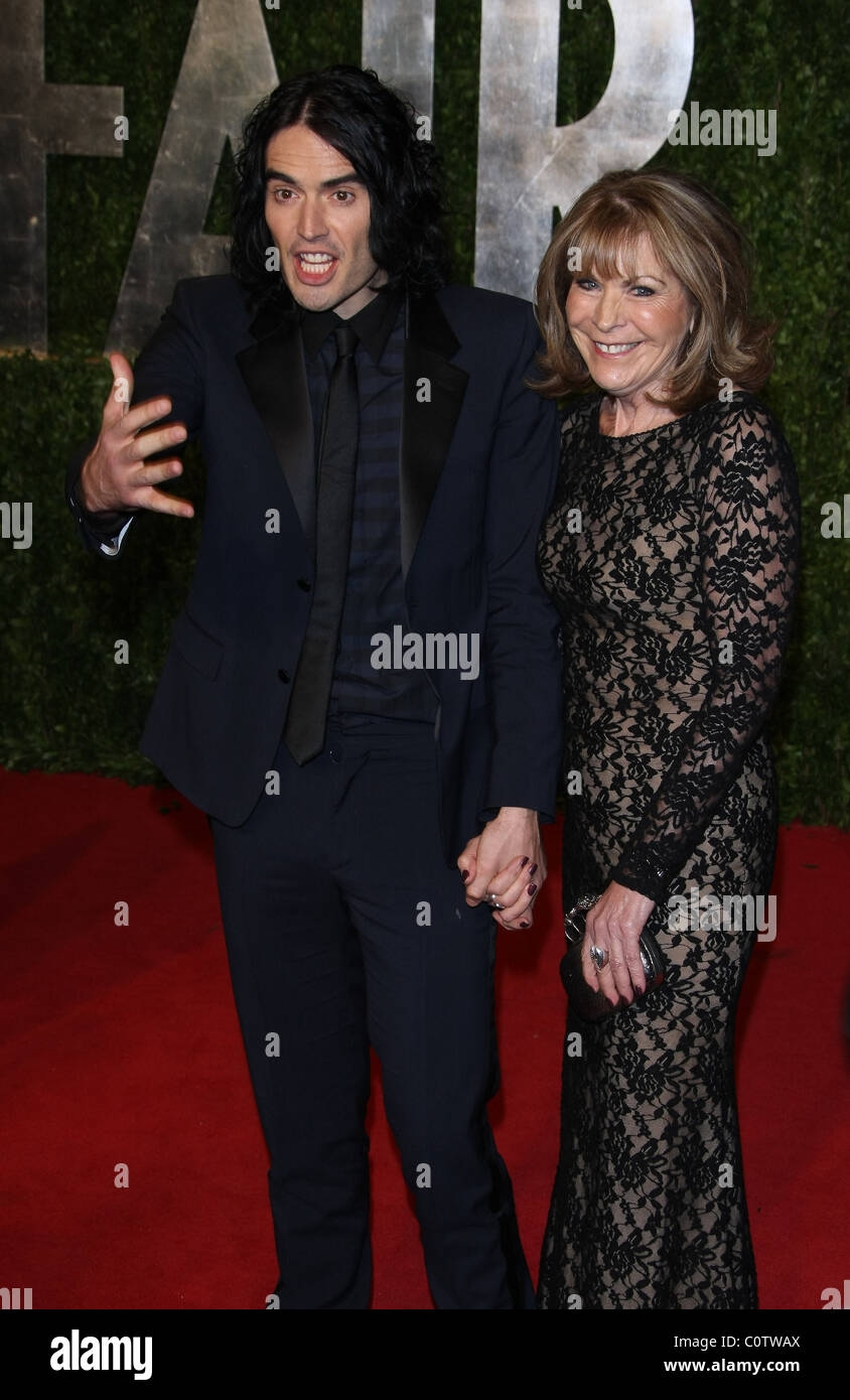 RUSSELL BRAND MOTHER 2011 VANITY FAIR OSCAR PARTY LOS ANGELES ...