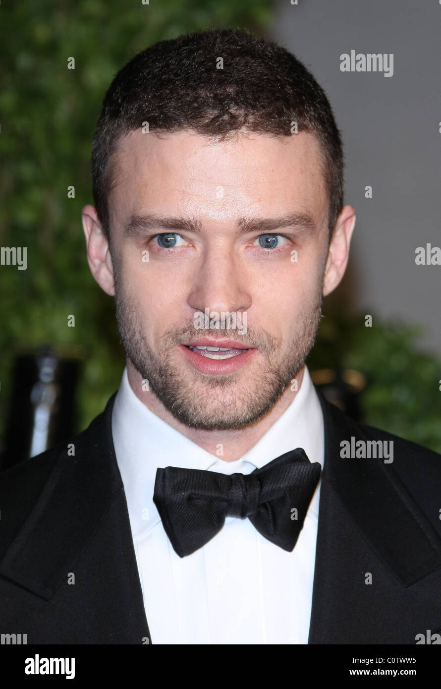 JUSTIN TIMBERLAKE 2011 VANITY FAIR OSCAR PARTY LOS ANGELES CALIFORNIA ...