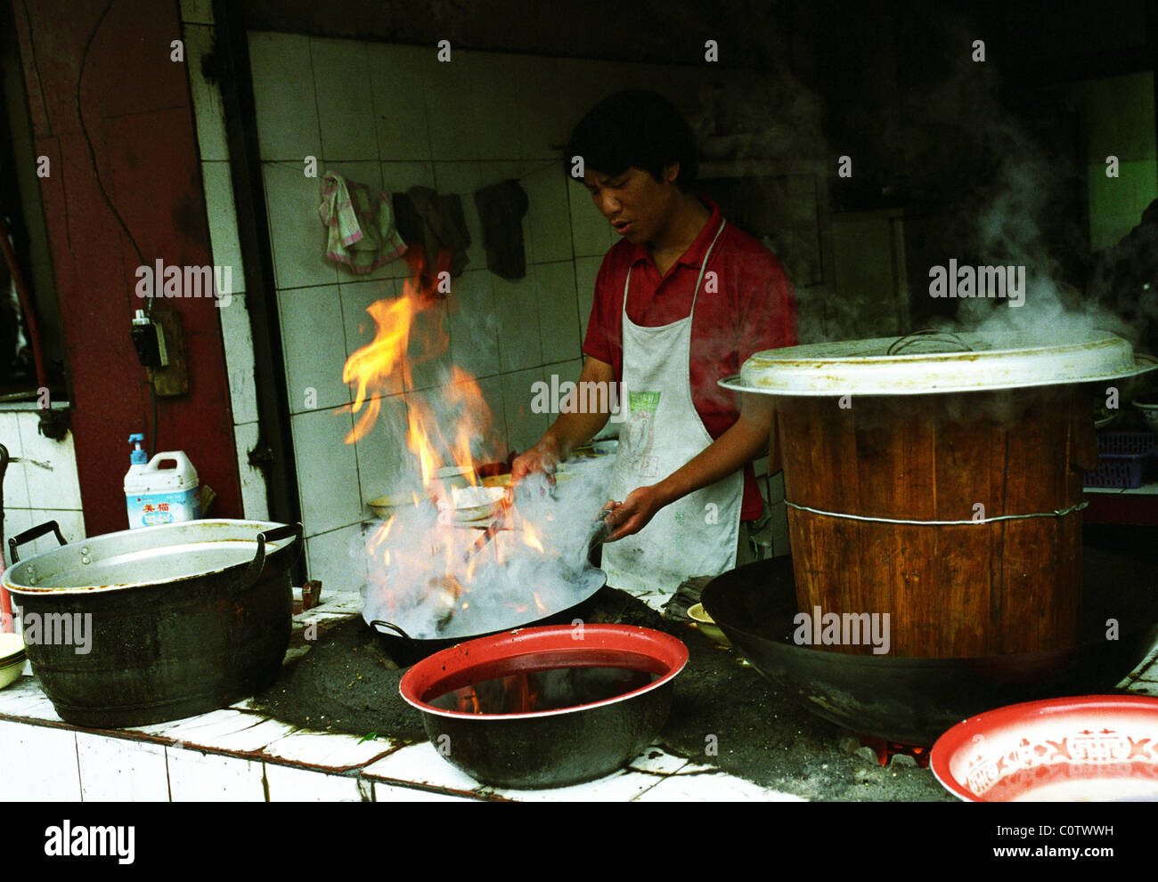 Wok cooking in China Stock Photo - Alamy