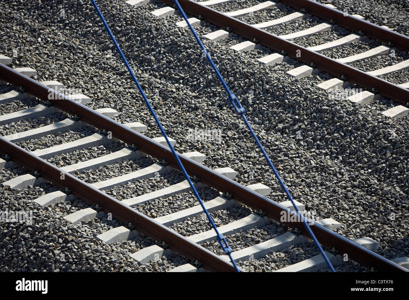 Railway for High Speed AVE train Stock Photo - Alamy