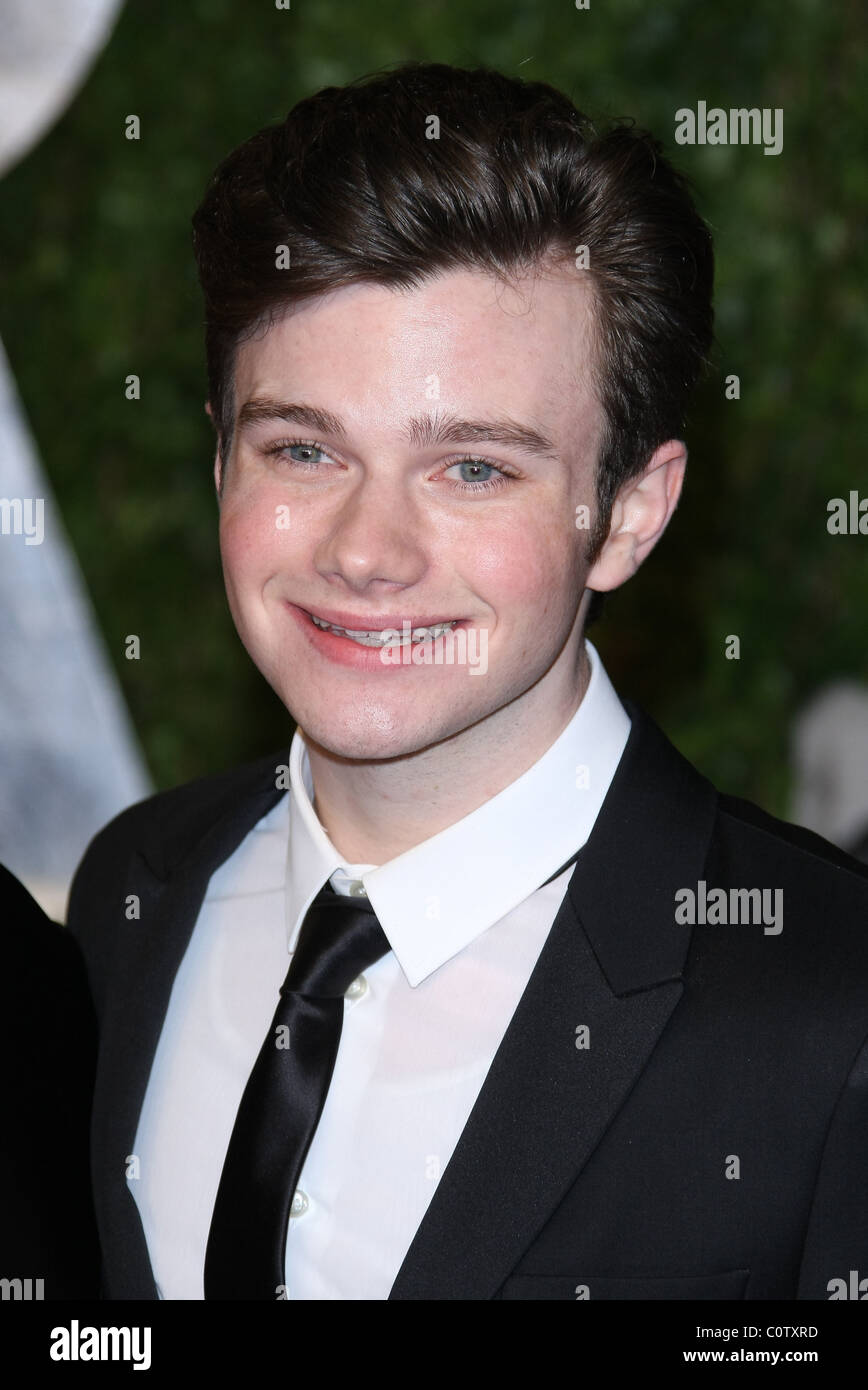 CHRIS COLFER 2011 VANITY FAIR OSCAR PARTY LOS ANGELES CALIFORNIA USA 27 ...