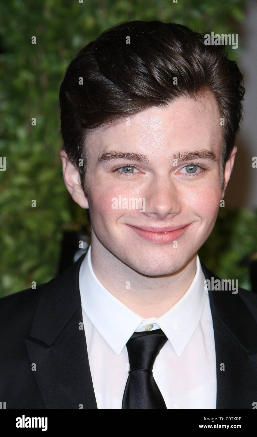 CHRIS COLFER 2011 VANITY FAIR OSCAR PARTY LOS ANGELES CALIFORNIA USA 27 ...
