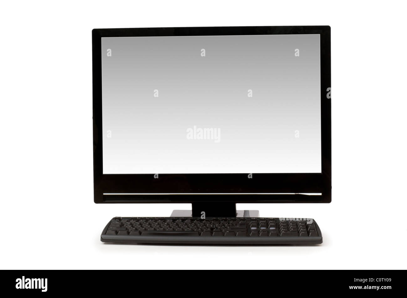 Desktop computer isolated on the white background Stock Photo - Alamy