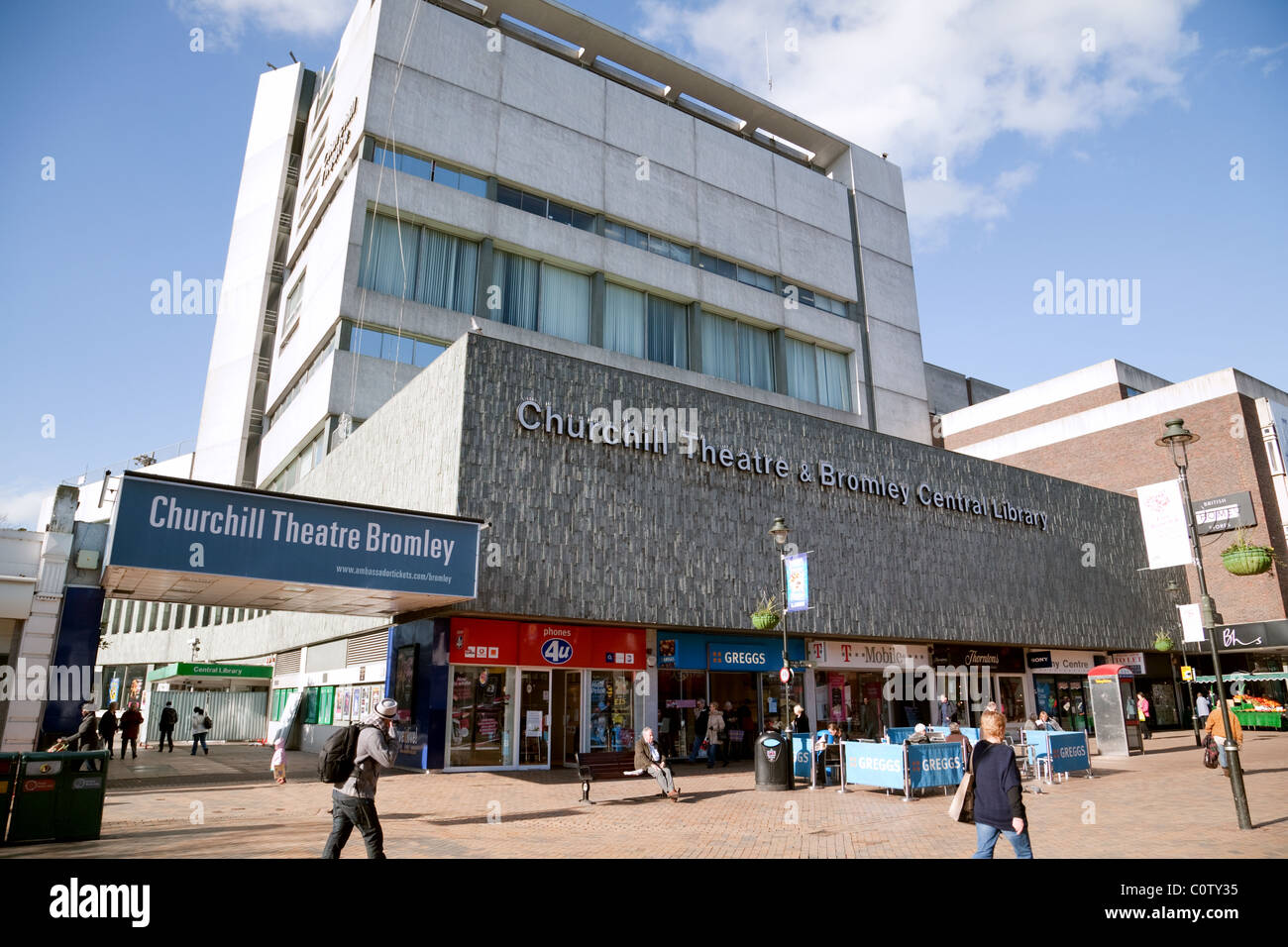 The Churchill Theatre, Bromley High Street, Bromley, Kent UK Stock ...