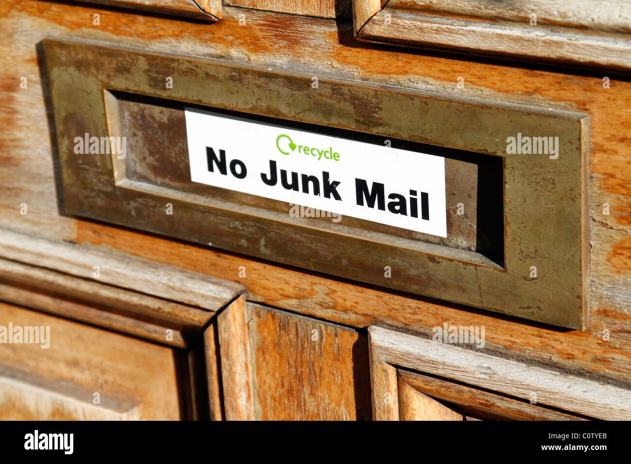 No junk mail sign hi-res stock photography and images - Alamy