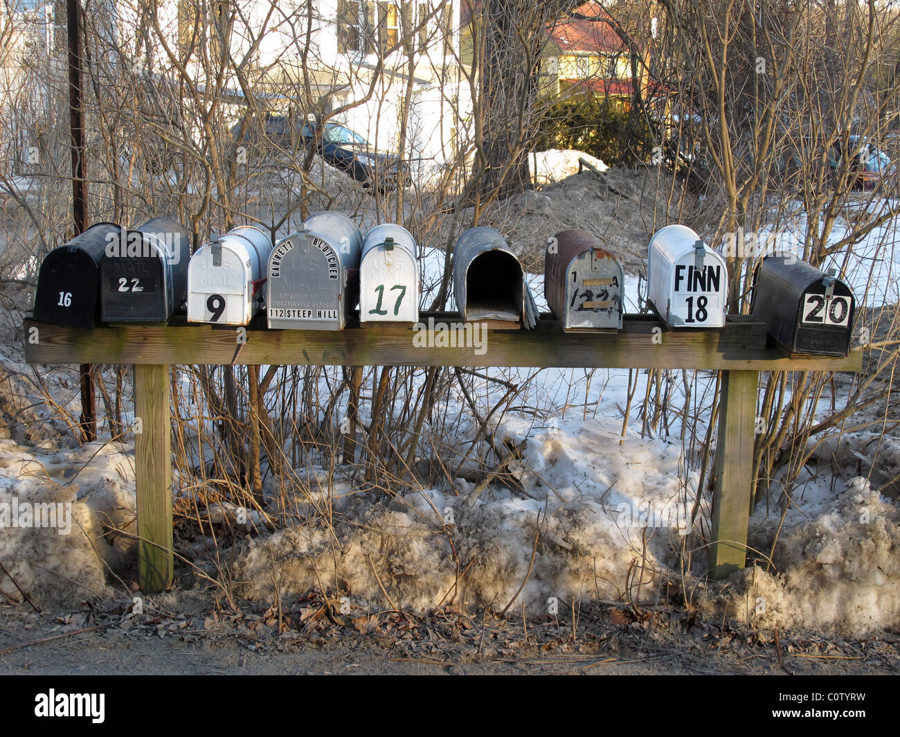 American post boxes hi-res stock photography and images - Alamy