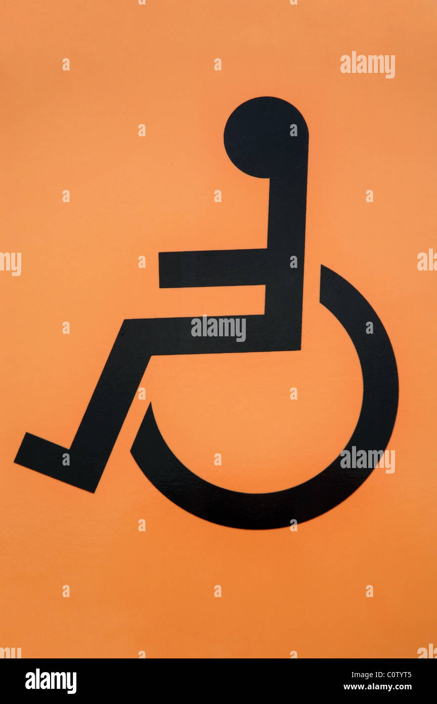 disabled access sign, England, UK Stock Photo - Alamy