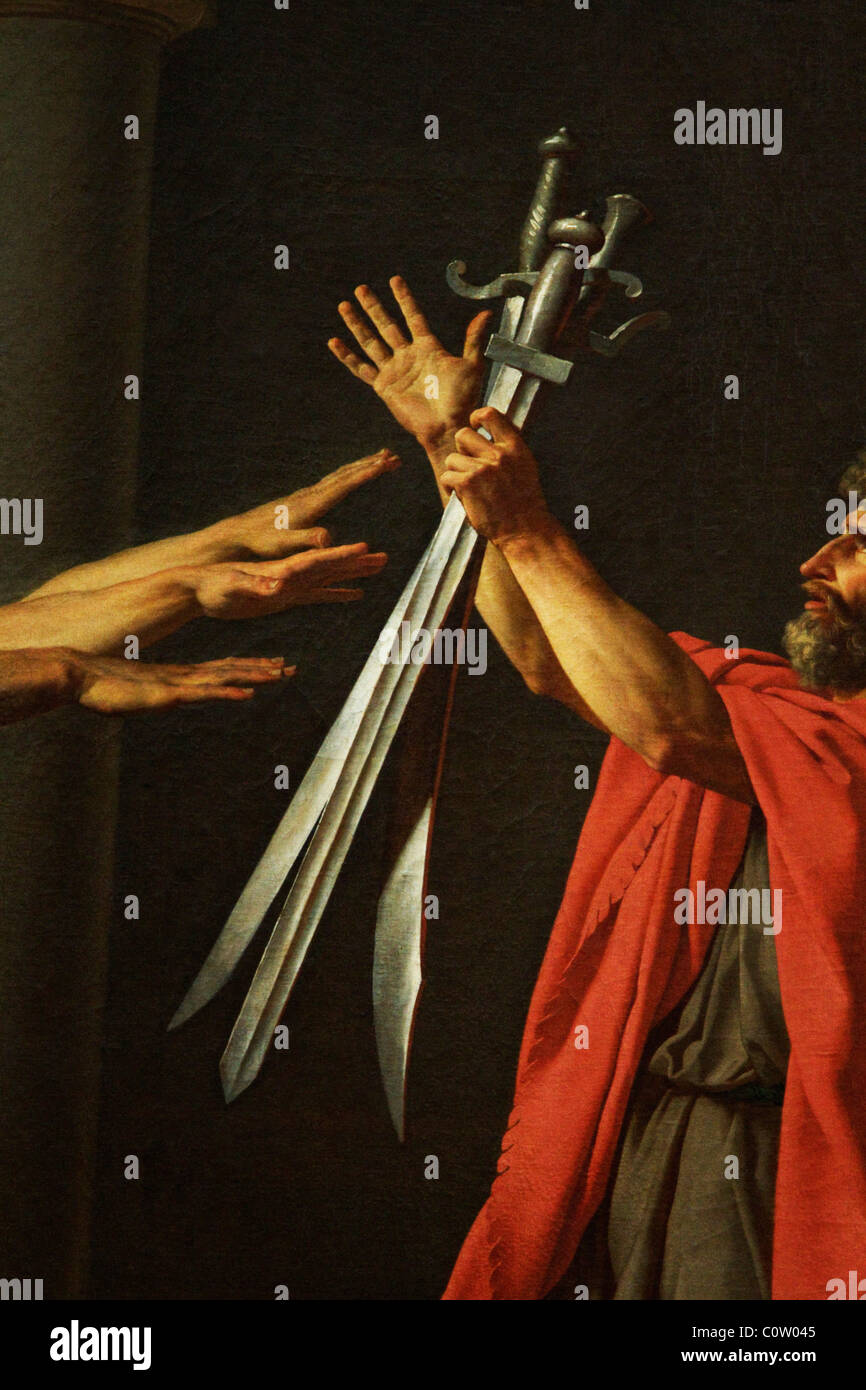 The oath of the horatii hi-res stock photography and images - Alamy