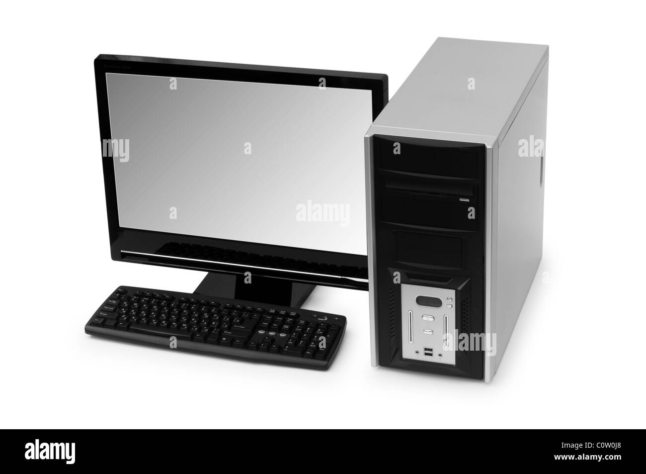 Desktop computer isolated on the white background Stock Photo - Alamy