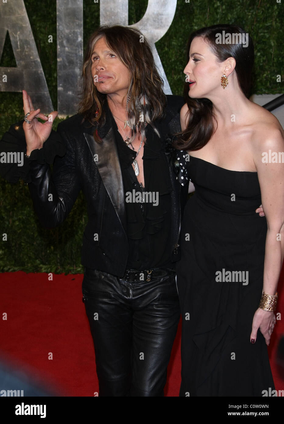 STEVEN TYLER LIV TYLER 2011 VANITY FAIR OSCAR PARTY LOS ANGELES ...