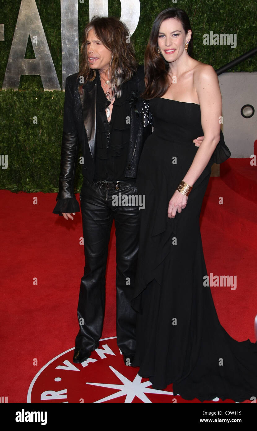 STEVEN TYLER LIV TYLER 2011 VANITY FAIR OSCAR PARTY LOS ANGELES ...