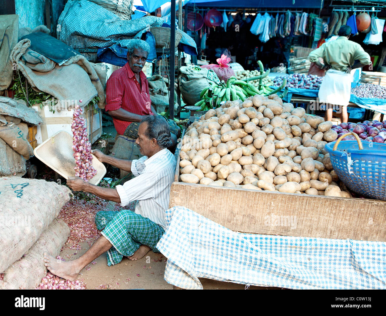 Fort Cochin market, Kerala, India Stock Photo - Alamy