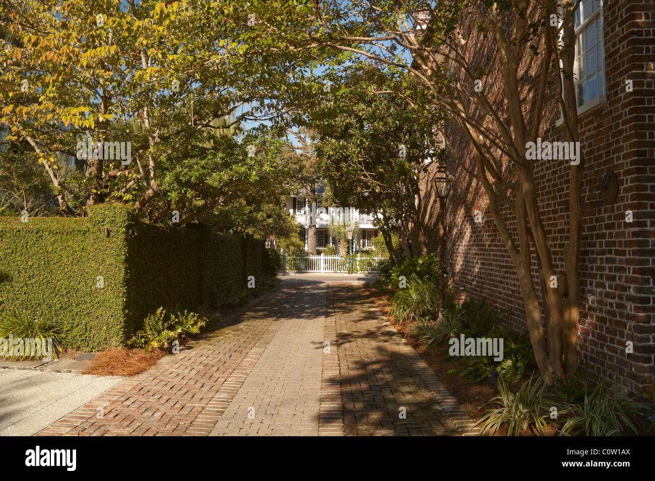 A picturesque lane in the city of Charleston South Carolina USA Stock ...