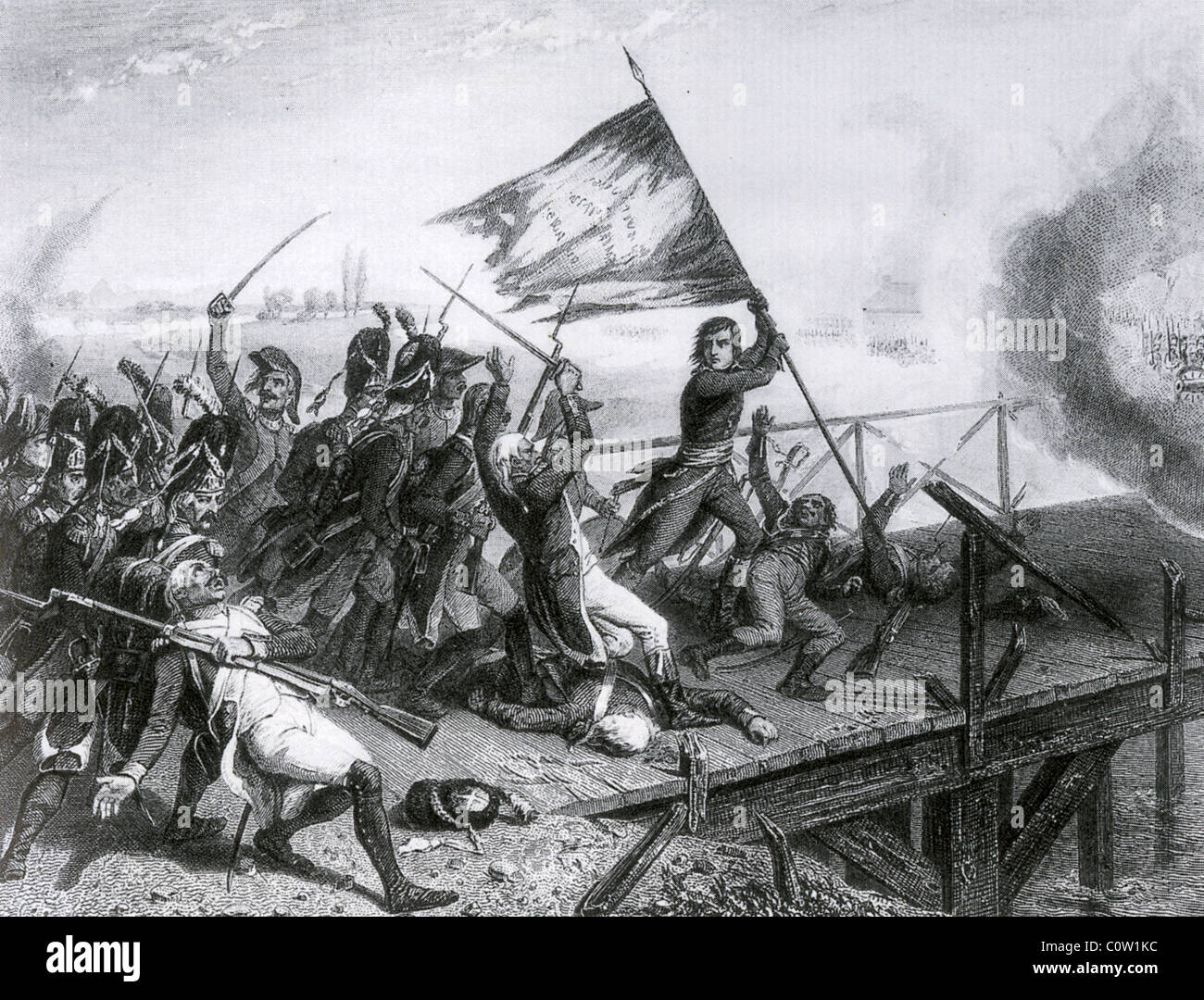 BATTLE OF ARCOLA (15-17 November 1796) Napoleon rallies his troops by ...