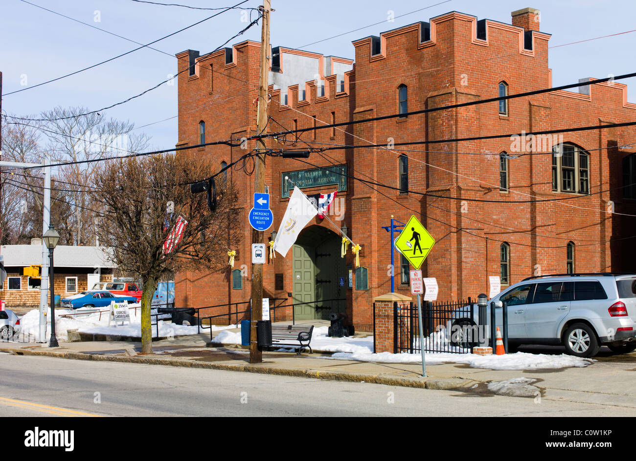 Varnum Memorial Armory East Greenwich Rhode Island USA Stock Photo - Alamy
