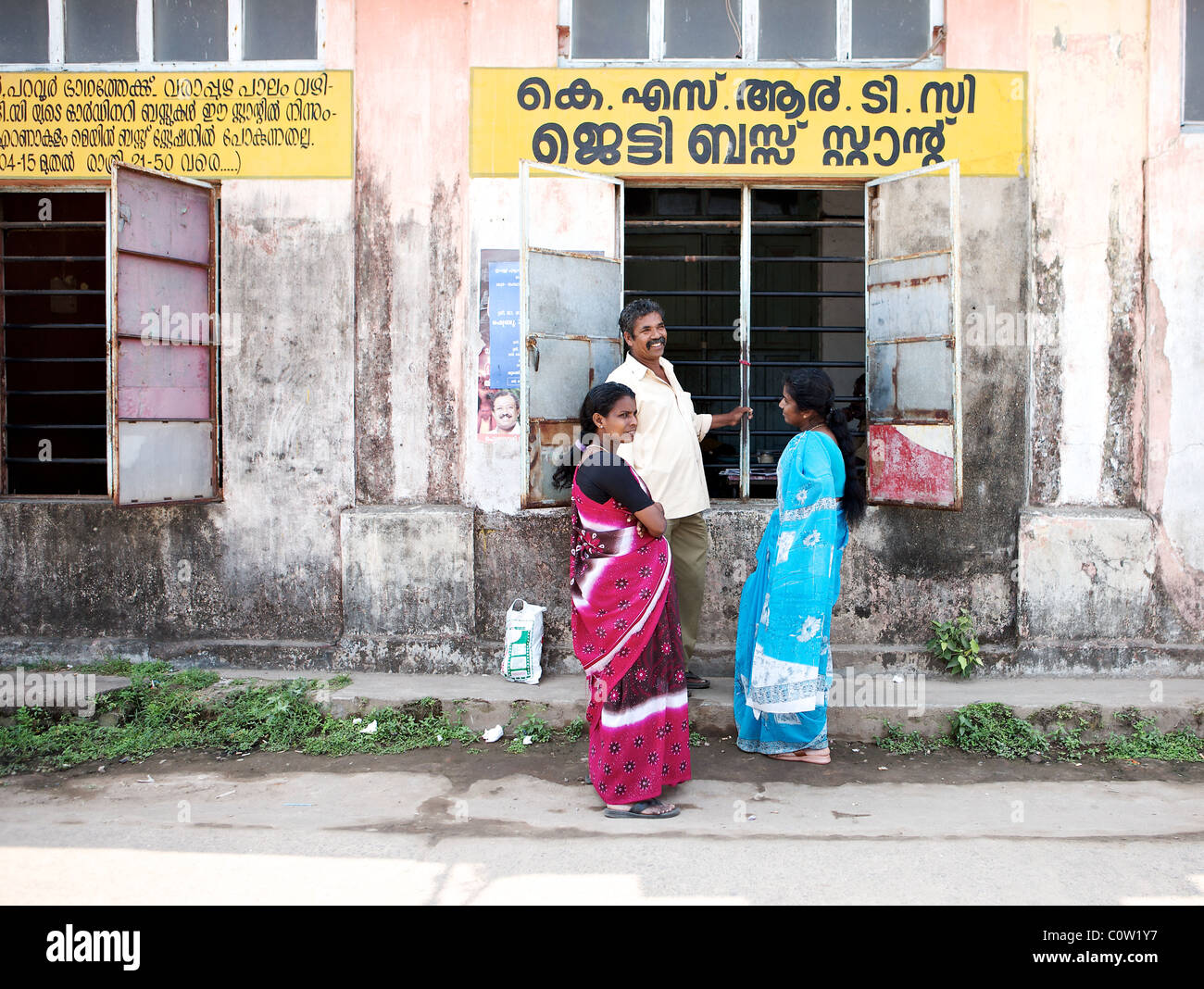 Street life in Fort Cochin, Kerala, India Stock Photo - Alamy