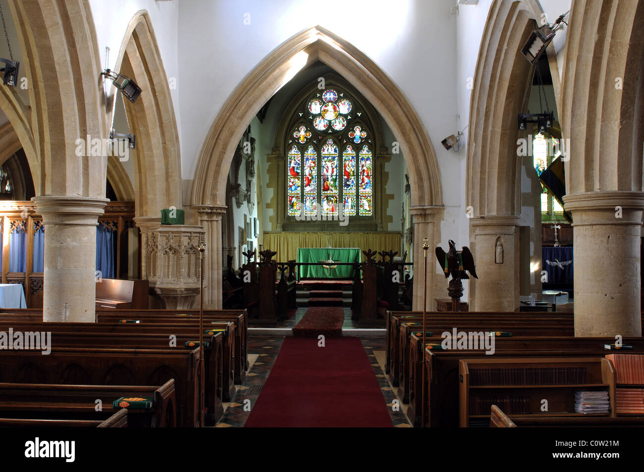 St. Mary`s Church, Shipton under Wychwood, Oxfordshire, England, UK ...