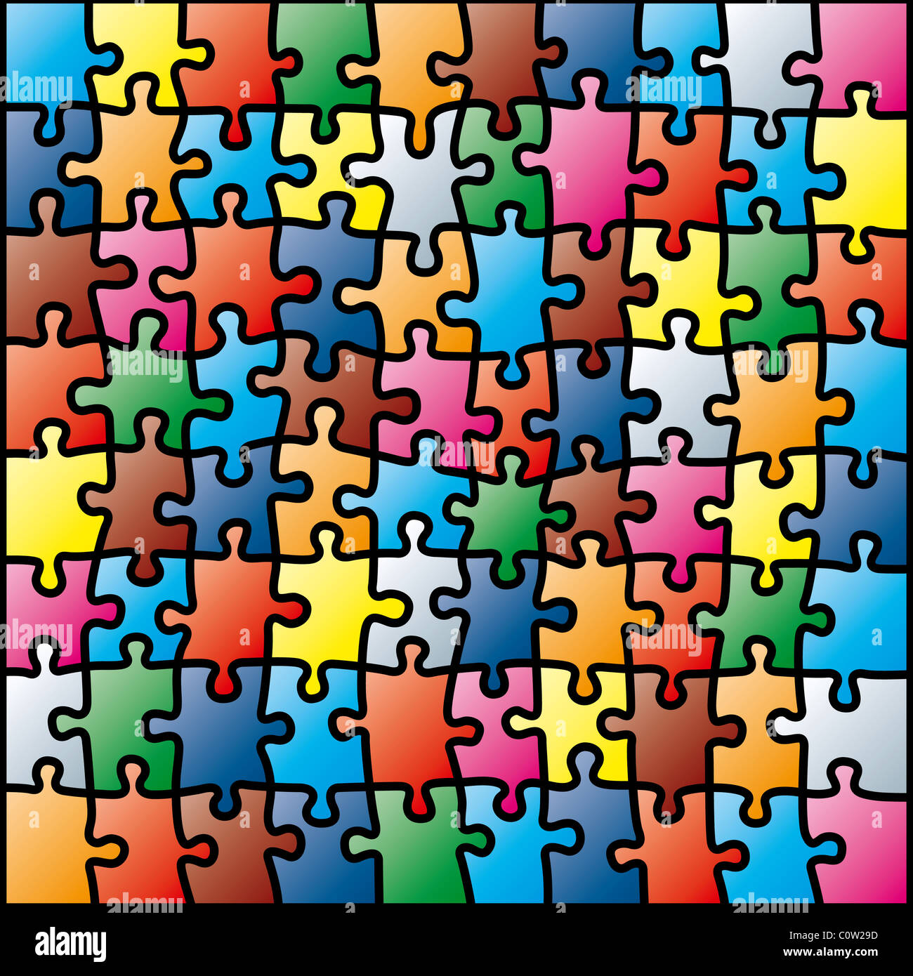 Jigsaw vector hi-res stock photography and images - Alamy