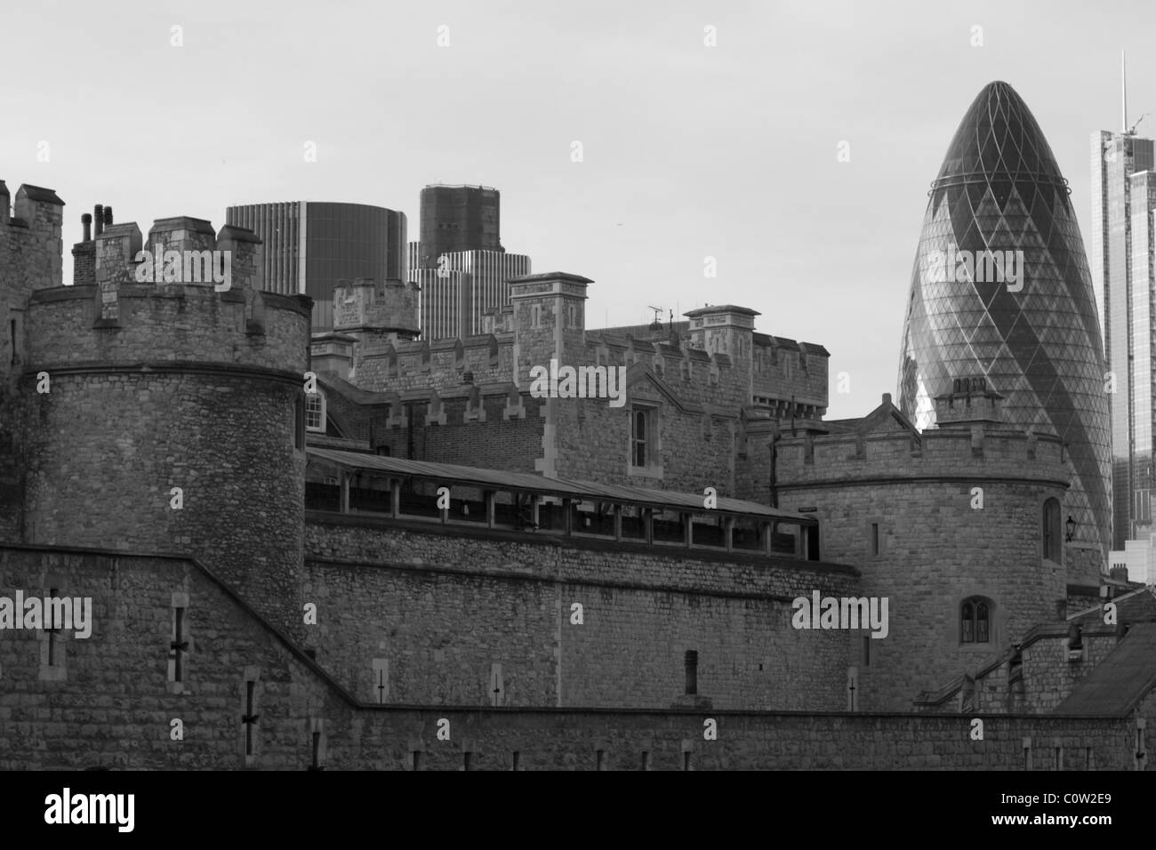 Norman tower england Black and White Stock Photos & Images - Alamy
