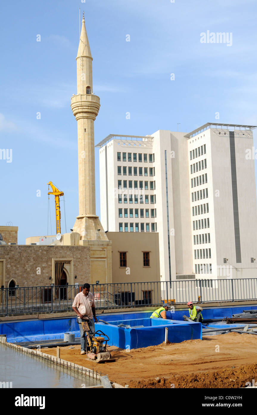 Lebanon reconstruction downtown beirut solidere hi-res stock ...