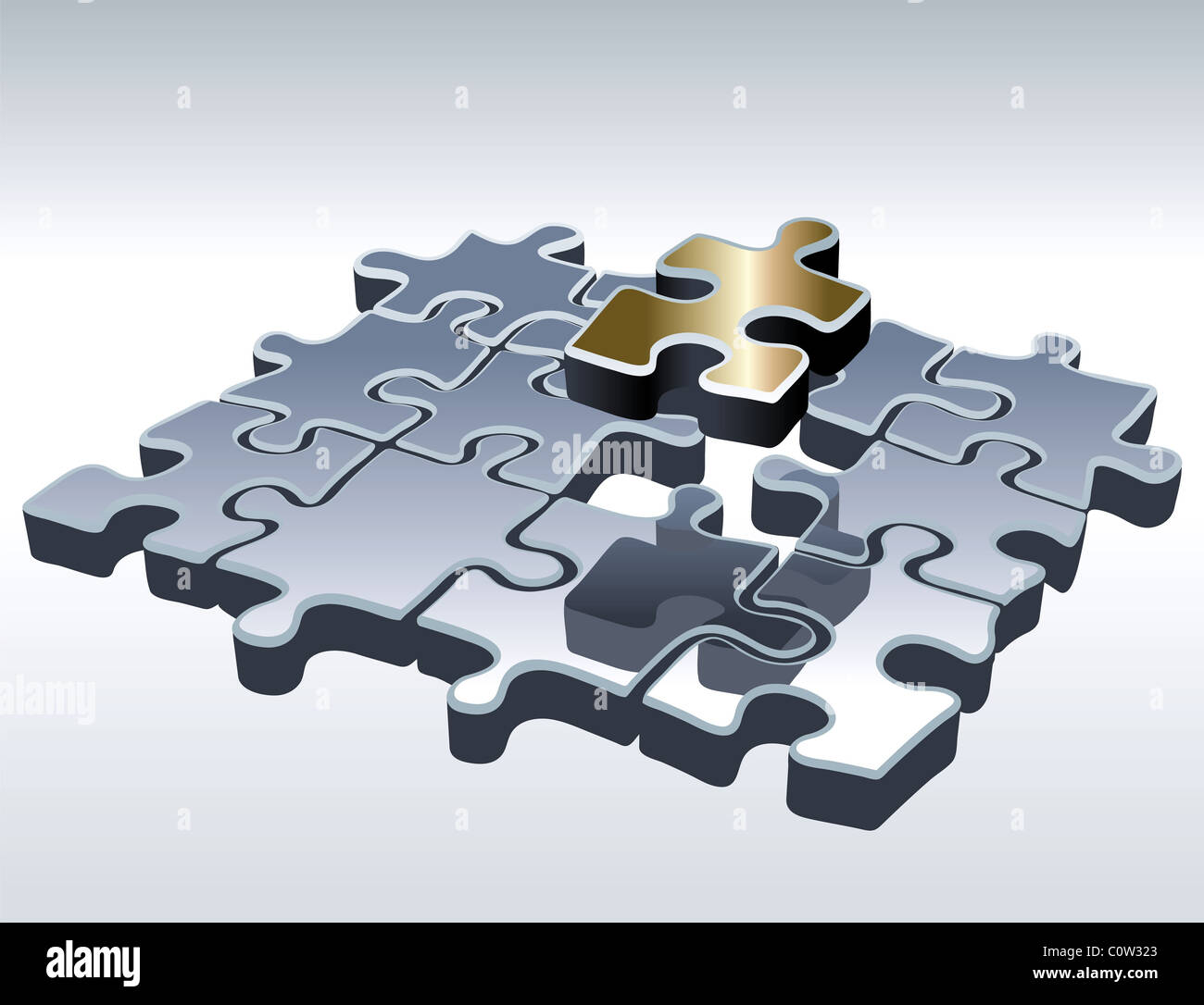 Jigsaw puzzle set Stock Photo - Alamy
