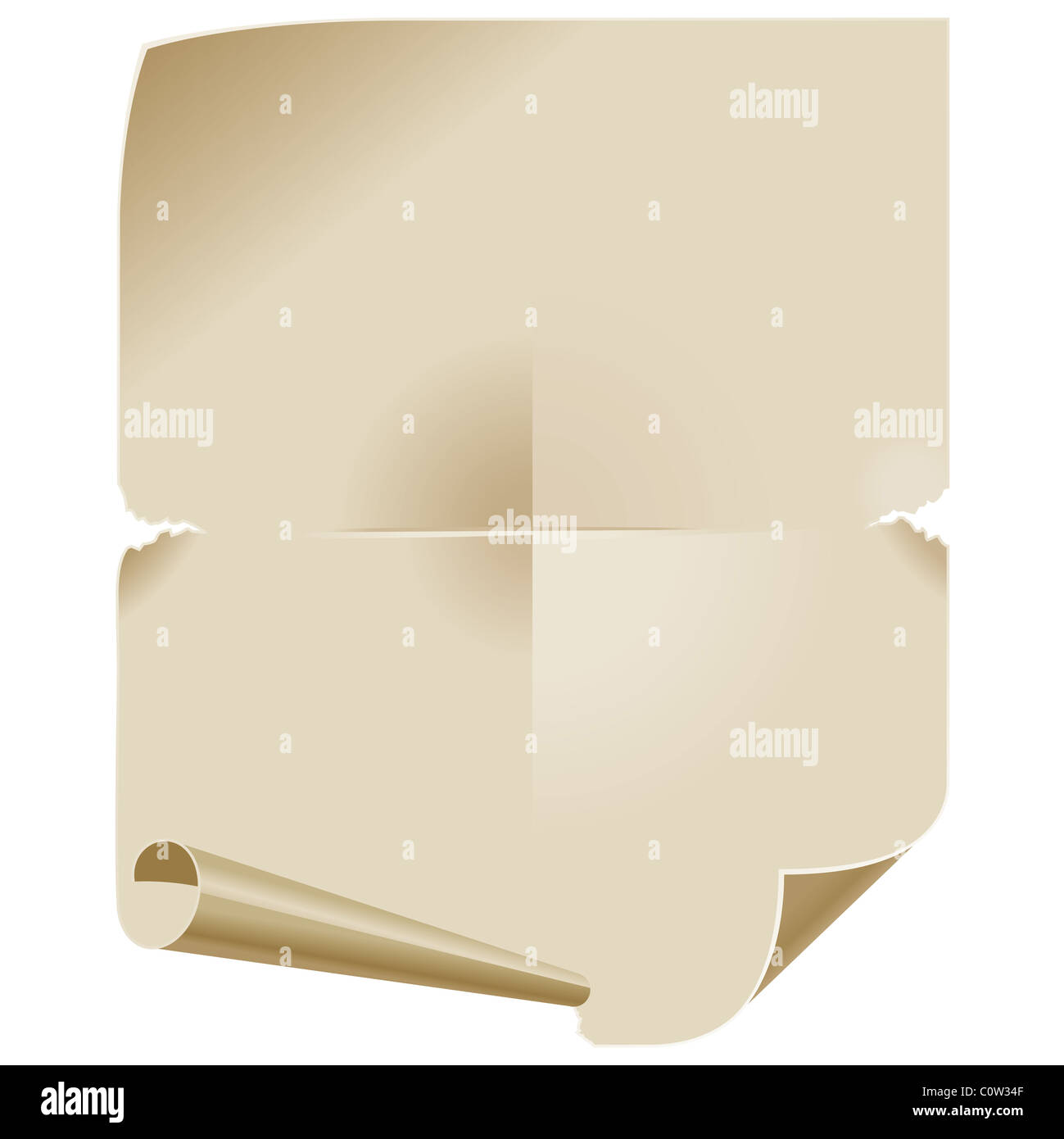 Old Paper Scroll Stock Photo - Alamy