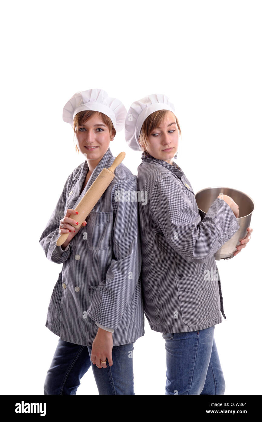 Two cooks profile hi-res stock photography and images - Alamy