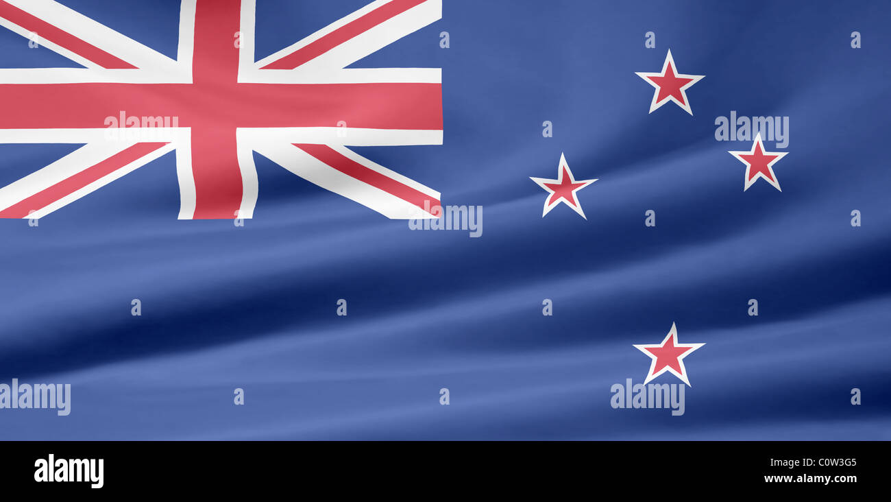 High resolution flag of New Zealand Stock Photo - Alamy