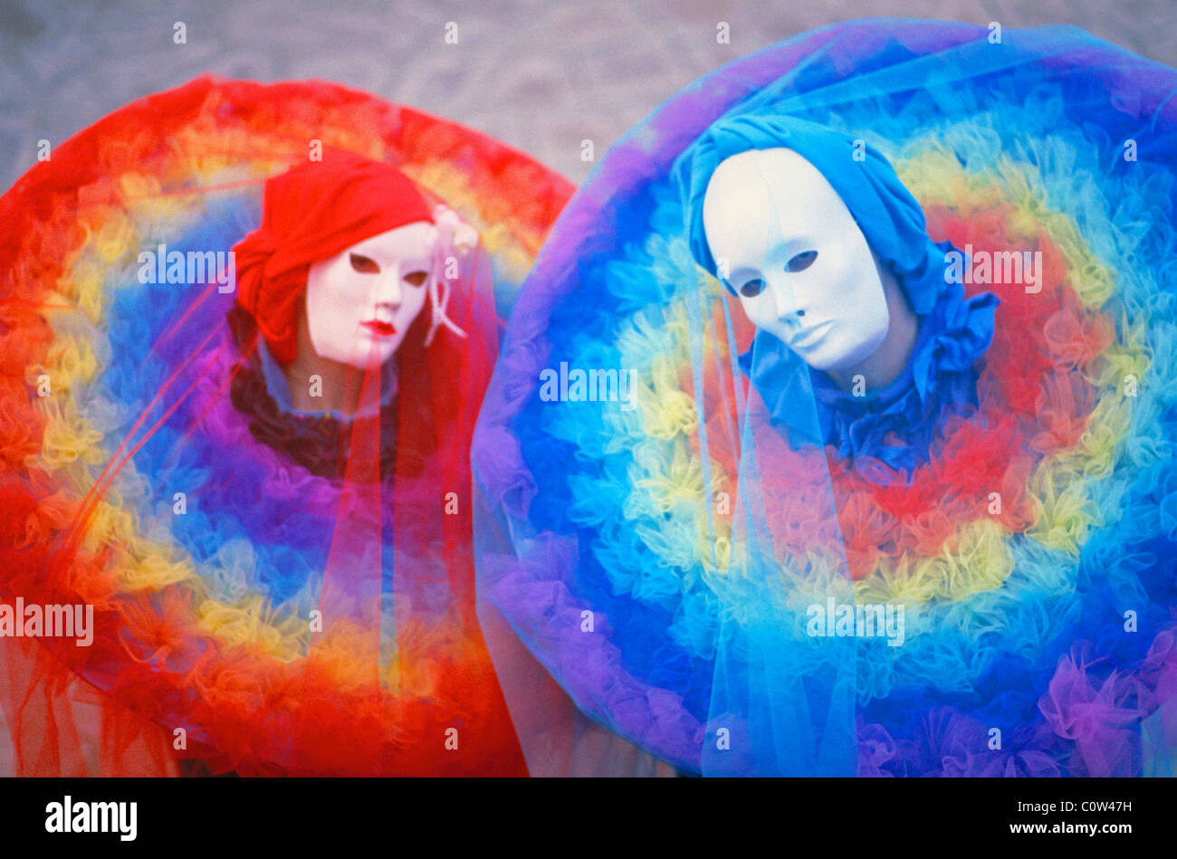 Italy Venice Carnival elaborate dressed costumed for Carnival Stock ...