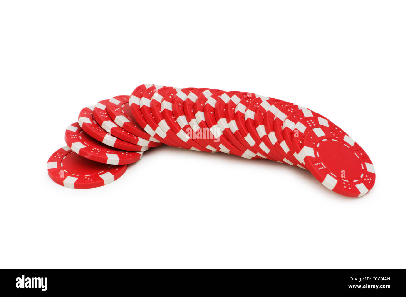 Stack of chips isolated on the white background Stock Photo - Alamy