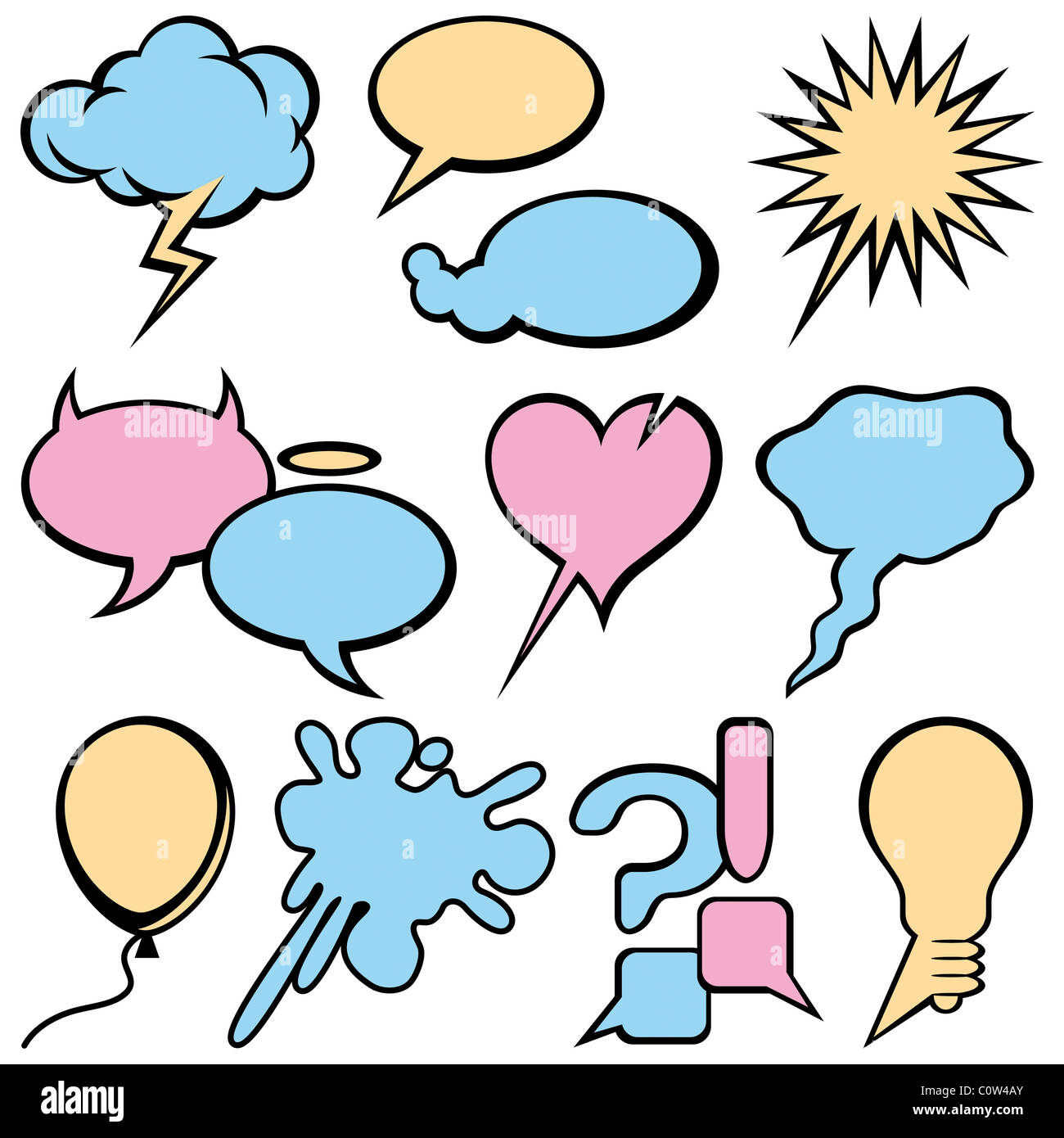 Angry speech bubble hi-res stock photography and images - Alamy