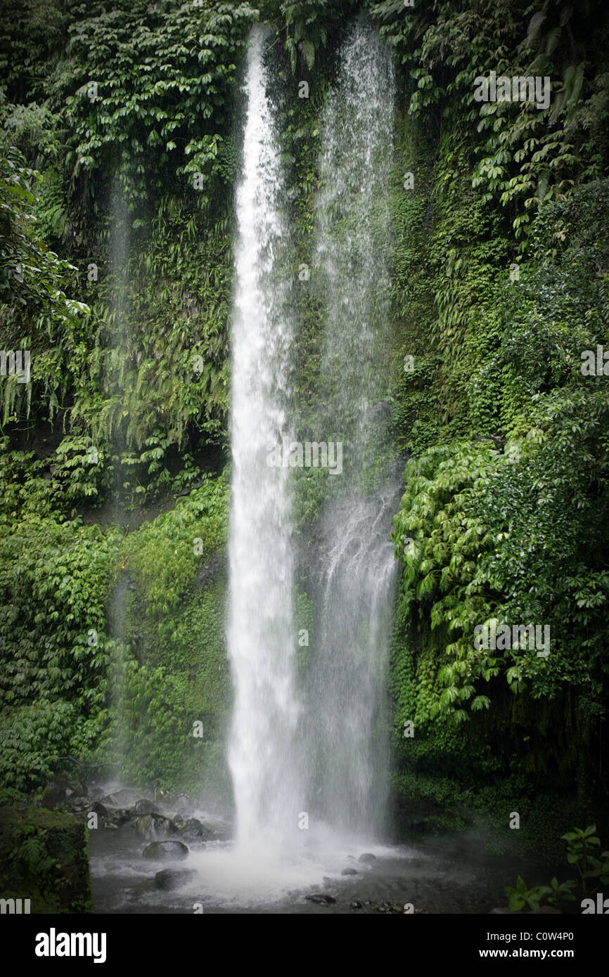 Sendang gile and tiu kelep waterfall foot of rinjani mountain hi-res ...