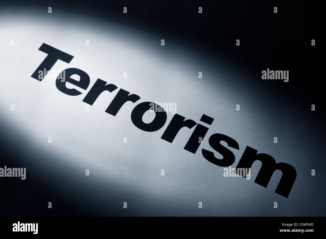 light and word of Terrorism for background Stock Photo - Alamy