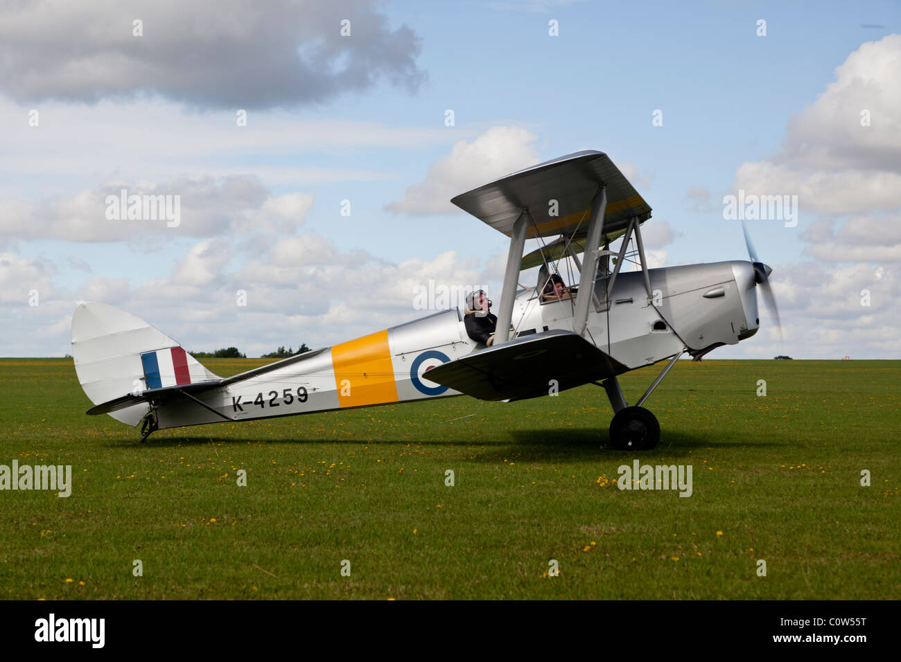De Havilland DH-82A Tiger Moth II reg G-ANMO (displaying RAF markings ...