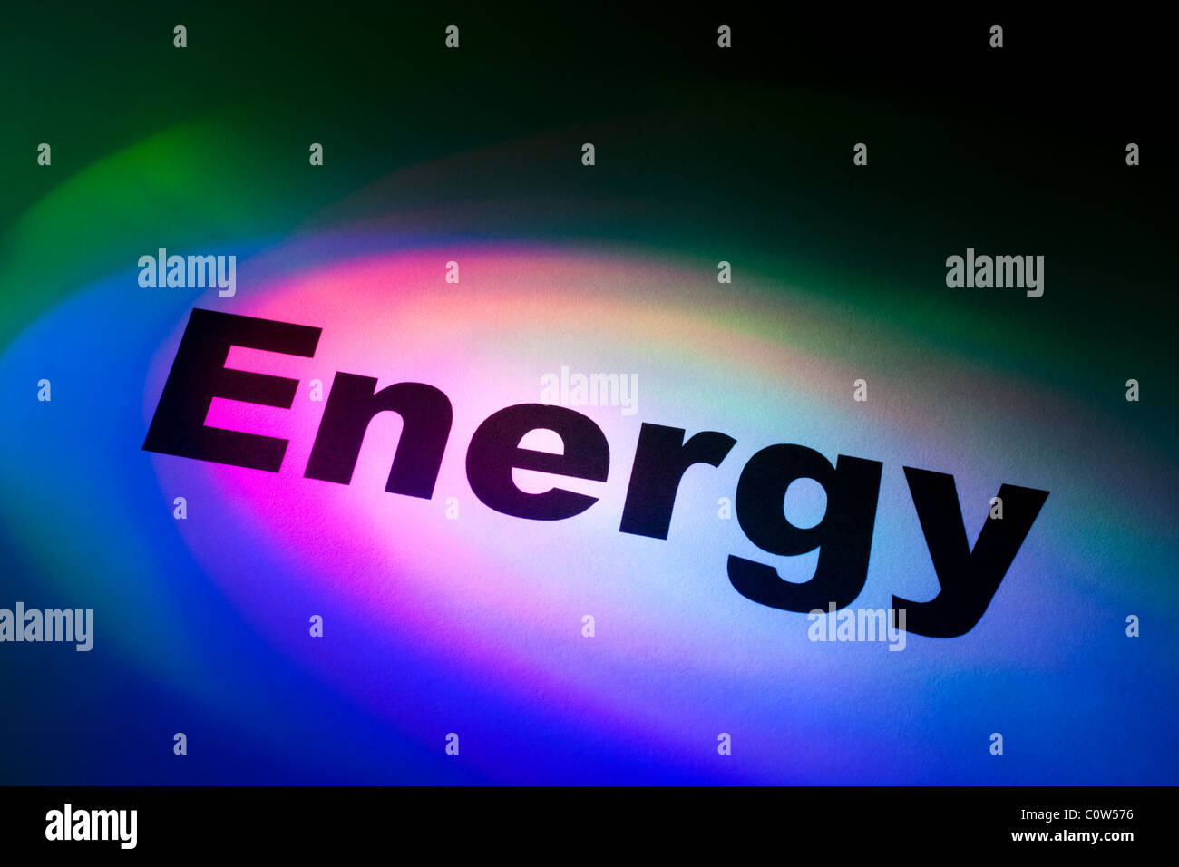Color light and word of Energy for background Stock Photo - Alamy