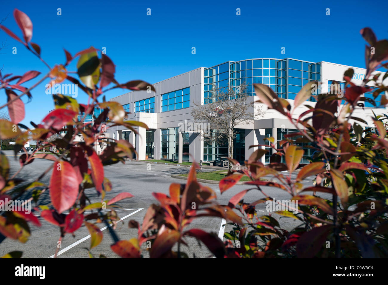 New office building in fall Stock Photo - Alamy