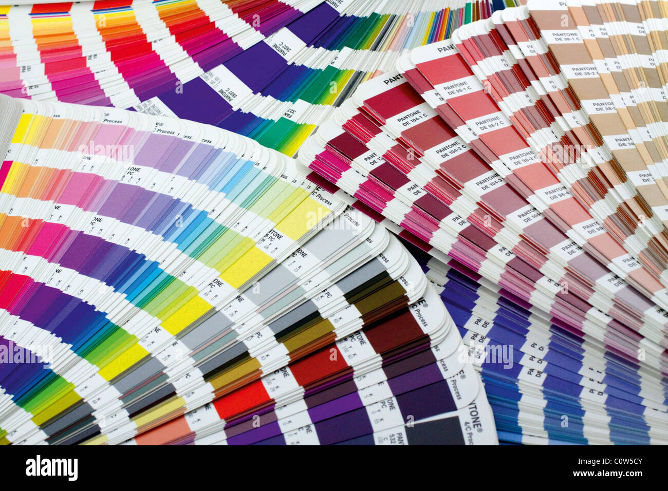 Close-up photo of color swatches Stock Photo - Alamy