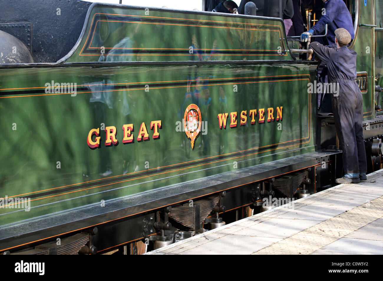 coal tender of City of Truro steam train Stock Photo - Alamy