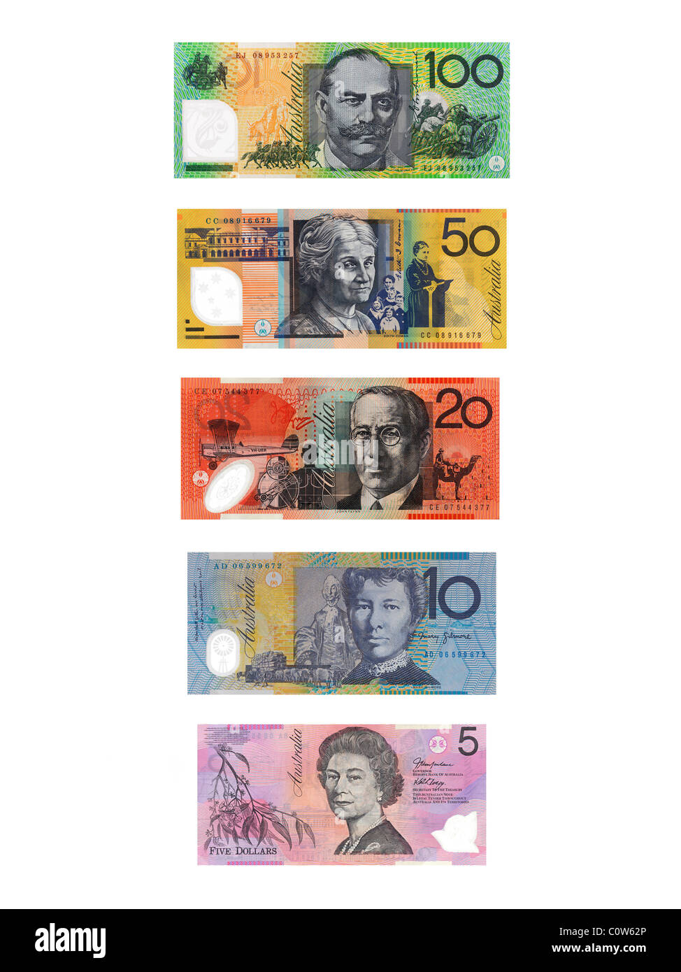 Australian twenty dollar note Cut Out Stock Images & Pictures - Alamy