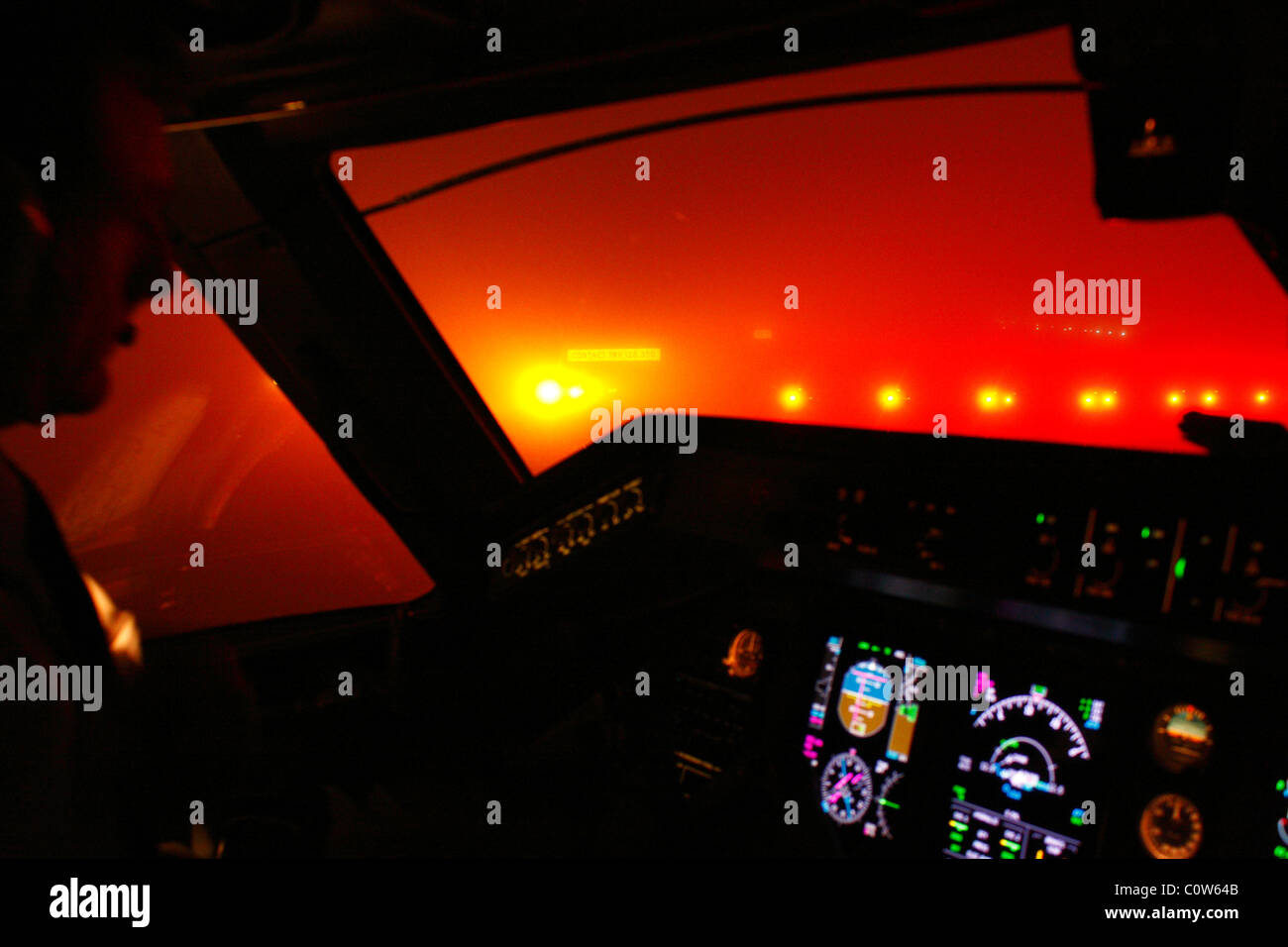 cockpit on holding point Stock Photo - Alamy