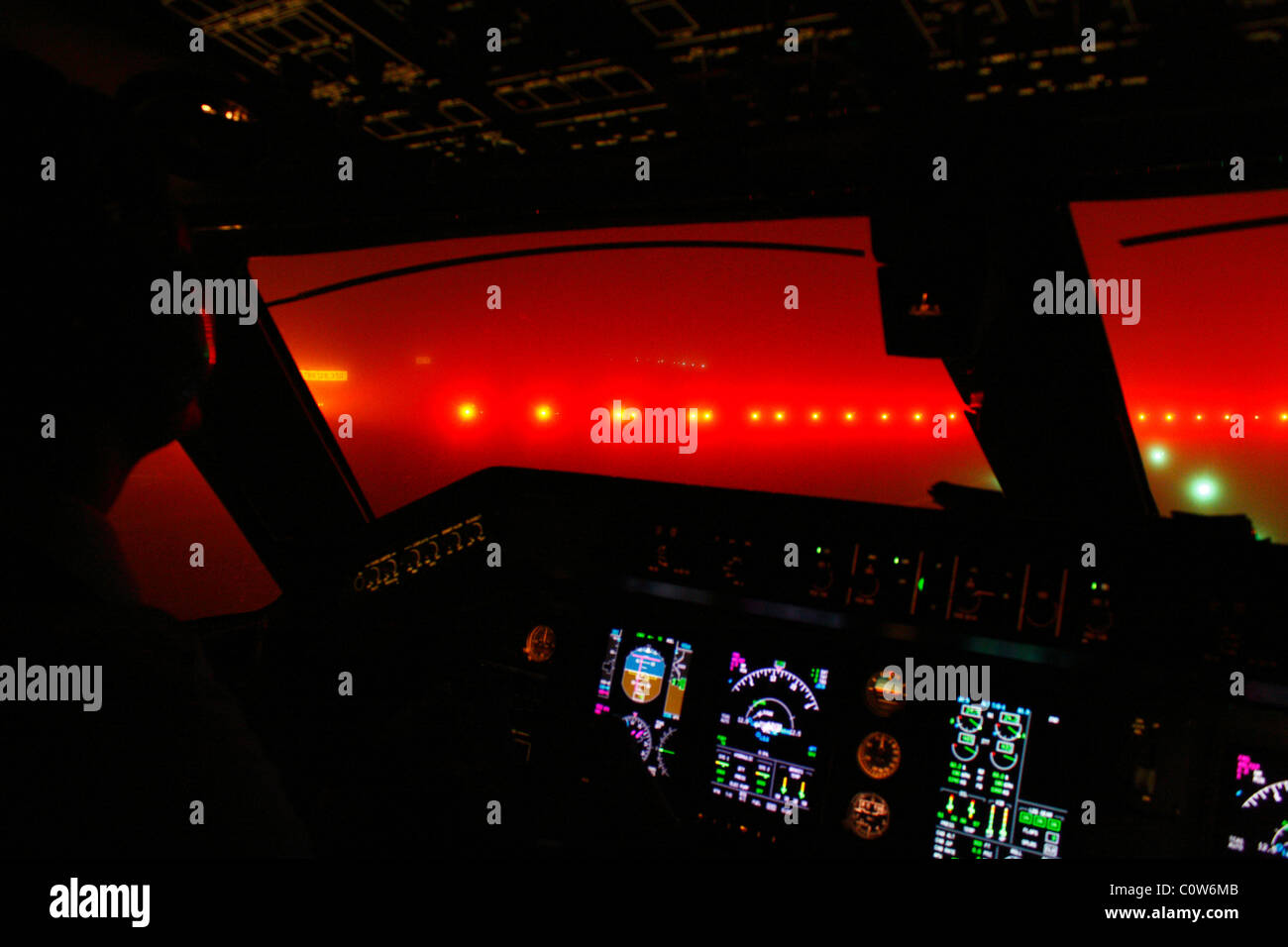 cockpit on holding point Stock Photo - Alamy