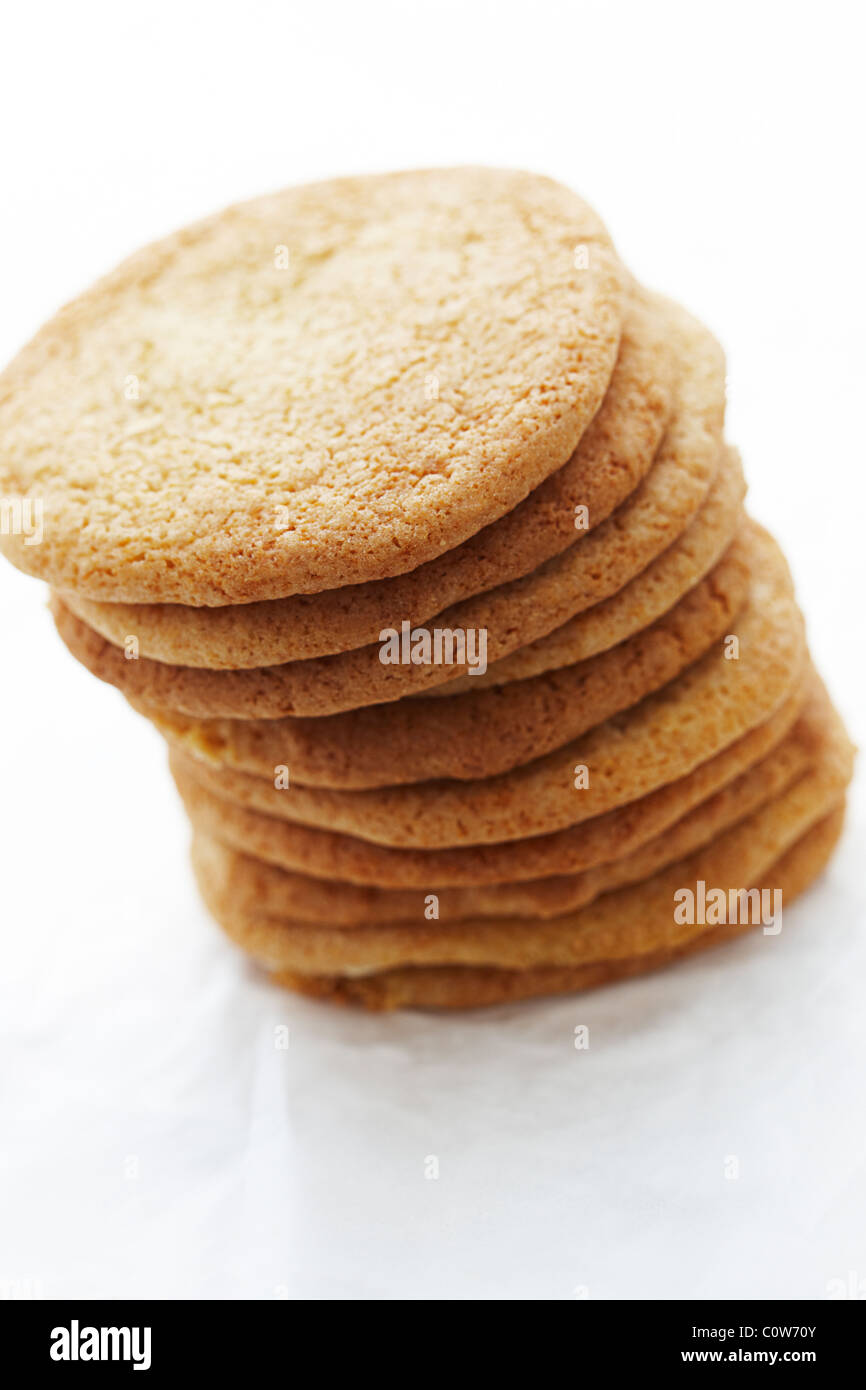 A stack of homemade cookie biscuits Stock Photo - Alamy