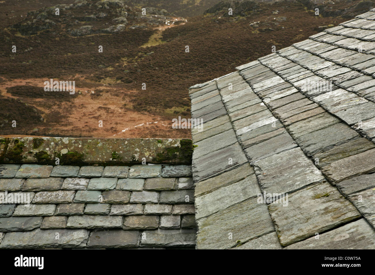 Stone slate roof hi-res stock photography and images - Alamy