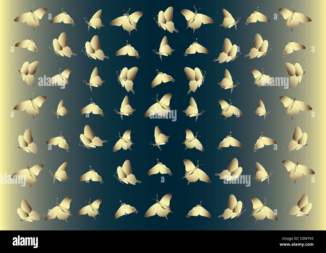 Pattern of Japanese Painting, Butterfly Stock Photo - Alamy