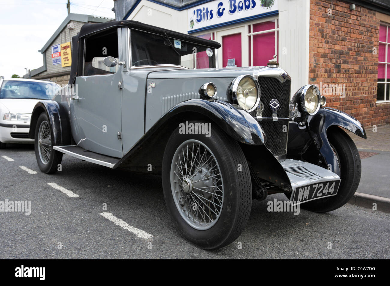 1930s Riley Ascot motor vehicle, viewed here in Church Stretton ...